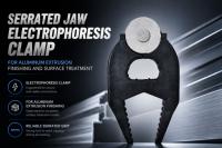 China Serrated Jaw High Temperature Clamps Heat Resistant Extrusion Electrophoresis Clamp for sale