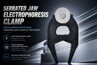 China Serrated Jaw High Temperature Clamps Heat Resistant Extrusion Electrophoresis Clamp for sale