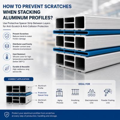 China Prevent Scratches  Profile Protector Silicone Eco Friendly Aluminum Profiles Protector for sale