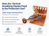 China Mechanical  Copper Base Integrated  Metal Surface Treatment Anodizing Clamps for sale