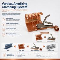 China Vertical Copper Base Integrated Plate Mounting  Anodizing Clamping System for sale