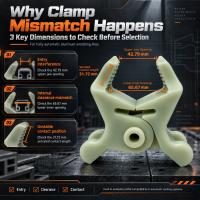 China 42.79 Mm  Automatic Loading Rack Clamp 65.67mm OEM Aluminum Clamp for sale