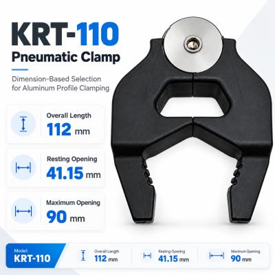 China From 41.15 mm to 90 mm: How Does the KRT-110 Pneumatic Clamp Match Different Aluminum Profile Sizes? for sale