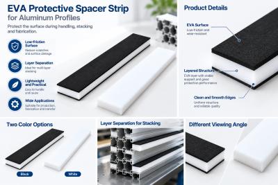 China Why Do Stacked Aluminum Profiles Need Layer Separation? How to Use EVA Spacer Strips Correctly for sale