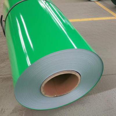 China Astm A792 Galvalume Products in Green with 5 20 MICRON Top Side Color Coated Steel Coil for sale