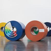 China RAL Color Card PPGI Color Coated Steel Coil with Thickness Tolerance +0 -0.01mm and Inner Diameter 508mm / 610mm for sale