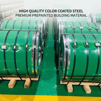 China Zinc Layer 40 G to 300 G Colored Steel Coil in Inner Diameters 508mm 610mm Perfect for Roofing Cladding and Building Materials for sale