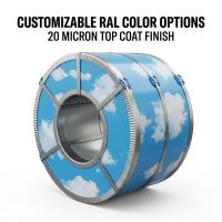China Coated Color Coated Steel Coil Galvanized Baseplate Designed for Long Lasting Roofing Wall Panels and Building Materials for sale