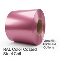 China 20/5UM Film Thickness Color Coated Steel Coil PPGI with RAL Color Customization and Galvanized/Galvalumed/Aluminum Baseplate for sale
