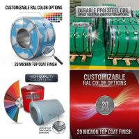 China Wide Width Container Grade PPGI Color Coated Steel Coil DX51D+Z 1250mm-1500mm For Shipping Container Plate Manufacturing for sale