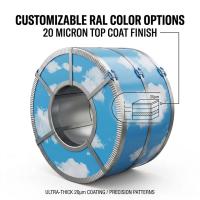 China Matt Finish PPGL Galvalume Steel Coil AZ150 Premium Grade For Villa Hotel Commercial Building Facade Roof Decor for sale