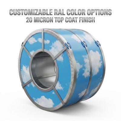 China Custom RAL Color Branded PPGI Coated Steel Coil PE PVDF Commercial Project Corporate Identity Brand Building Material for sale