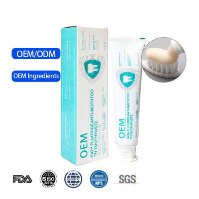 China Manufacturer Custom Toothpaste Factory High Fluoride Toothpaste Anti Decay Teeth Whitening Toothpaste for Sensitive Teeth for sale