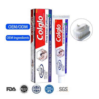 China OEM/ODM Factory Supply Customized Mint Flavor Daily Use to Remove Stains and Effective Teeth Whitening Toothpaste for sale