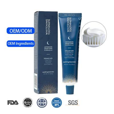 China Tooth Cleaning Adult Teeth Whitening Toothpaste OEM ODM Natural Custom Packaging Teeth Brightening Paste Custom Branding for sale