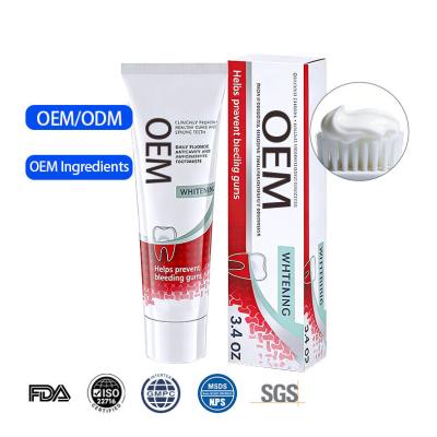 China OEM Can Customize Herbal Natural Mint Toothpaste Fresh Mint Flavor Gentle Brightening Toothpaste Suitable Home for sale