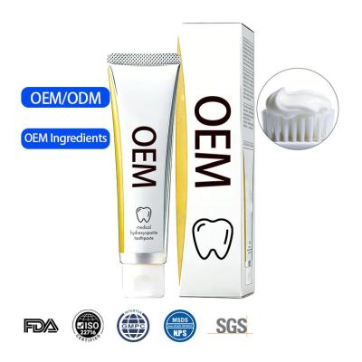China Shelf life 3 years OEM Custom Toothpaste Stain Removal Teeth Whitening Fresh Breath Mint Toothpaste Without Fluoride ODM for sale