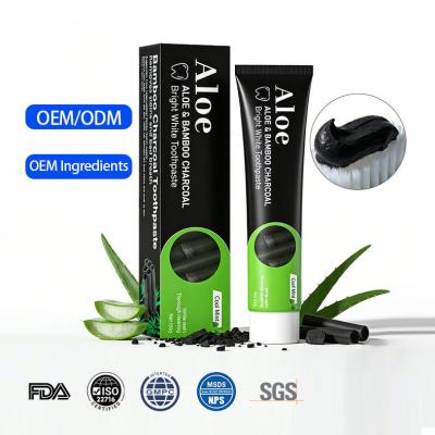 China Herbal Natural Ingredients Bamboo Charcoal Aloe Vera Toothpaste Fluoride Free Custom Private Label OEM ODM Service Home for sale