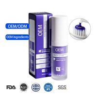 China Purple V34 Brightening and Teeth Straightening Care Product squeezed tube Professional toothpaste for sale