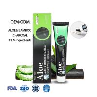 China Factory Bulk Aloe Vera Bamboo Charcoal Brightening Whitening Toothpaste combining whitening agents and antibacterial properties to maintain healthy gums and bright teeth effectively for sale