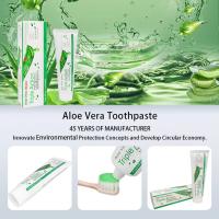 China Factory Custom Natural Whitening Toothpaste Fresh Breath Mint Flavor Sensitive Teeth Formula 100g Dental Care Aloe Vera Toothpaste for sale