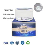 China Customizable Wholesale Private Logo Probiotic Oral Hygiene Teeth Whitening Cleaning Stains Powder for Home Teeth Bleaching for sale