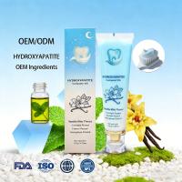 China 10% Nano Hydroxyapatite Whitening Toothpaste Anti-Bacterial Anti-Cavity Features Oral Refreshing Vanilla Mint Peach for sale