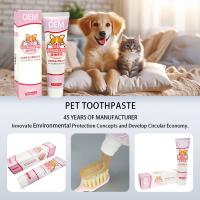 China OEM/ODM Custom Pet Whitening Toothpaste Vanilla Chicken Flavored Pet Toothpaste Cleans Oral Cavity and Whitens Teeth for Pets for sale
