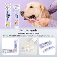 China Customizable Wholesale High Quality Dog Dental Care Safe Pet Toothpaste Whitening Chemical Improved Oral Comfort Hygiene Gently Removes for sale