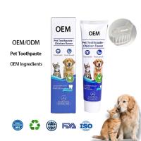 China Customizable Professional Oral Cleaning Fresh Mint Pet Toothpaste Chicken Flavor Pet Dental Care Toothpaste for Dogs and Cats for sale