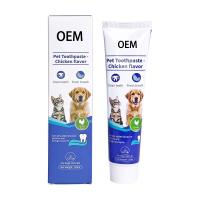 China Customizable Professional Oral Cleaning Fresh Mint Pet Toothpaste Chicken Flavor Pet Dental Care Toothpaste for Dogs and Cats for sale