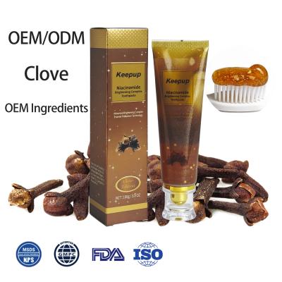 China New Customized Niacinamide Whitening Toothpaste Clove Whitening Toothpaste Home Dentifrice Whitening for Cleansing the Mouth for sale