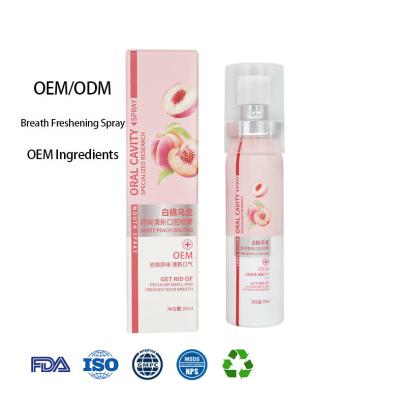 China Daily Oral Care Quick Clean Deodorizing Mint Menthol Cooling Long Lasting Pocket Travel Fresh Breath Fruity 20ml Convenient for sale