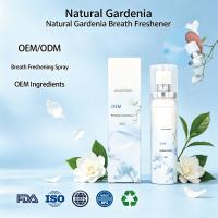 China Factory Custom Portable Oral Spray Long Lasting Fragrance Deodorizing Gardenia Flavored Breath Freshener for Outdoor Use for sale