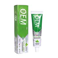 China Customized New Tricolor Toothpaste Whitening Mint Flavor Cleanses the Mouth Removes Stains Dentifrice Blanchissant for sale
