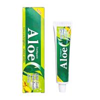 China Custom Aloe Vera Teeth Whitening Toothpaste Set Removes Plaque Prevents Cavities Contains Antibacterial Herbal Toothpaste for sale