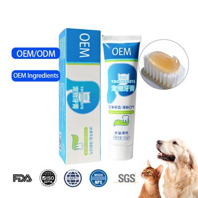 China Customizable Hot Sell High Quality Dog Dental Care Safe Chemical Pet Toothpaste Whitening Improved Oral Hygiene Gently Removes for sale