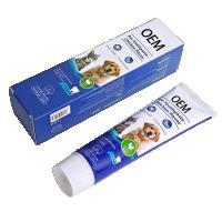 China Customizable Professional Oral Cleaning Fresh Mint Pet Toothpaste Chicken Flavor freshen breath effectively Pet Dental Care Toothpaste for Dogs and Cats for sale