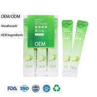 China Wholesale Convenient Disposable Mouthwash Lime Flavor Keeps Breath Fresh Probiotic Mouthwash for Outdoor Travel for sale