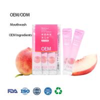 China Keepup Genuine Fresh Fruit Probiotic Multi-Fruit Fragrance PEACH Smell Regular Size Convenient Disposable Strip Oral Mouthwash for sale