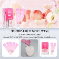 China Custom Probiotic Mouthwash Peach Flavor Cleanses Oral Cavity Portable Disposable Mouthwash for Outdoor Use for sale