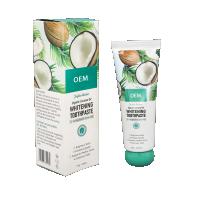 China Custom-made Home Organic Coconut Whitening Toothpaste, Dentifrice Blanchissant, with Anti-cavity and Breath-freshening Effects for sale