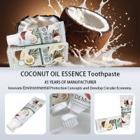 China Cross-Border Exclusive Coconut Oil Mint Toothpaste Naturally Whitens Teeth Removes Plaque Anti-Cavity Custom Wholesale for Home for sale