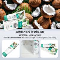 China Factory's Mint Flavor Organic Coconut Oil Toothpaste Deep Cleans Gums Fresh Breath Whitening Customizable Private Label ODM OEM for sale