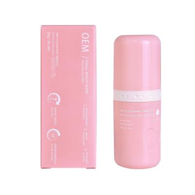 China Keepup Custom Probiotic Toothpaste Tablets Portable Mouthwash Particles Peach Flavor Suitable for Outdoor Travel for sale