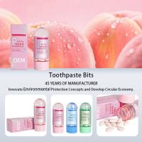 China Wholesale Probiotic Mouthwash Granules Long Lasting Fragrance Fresh Breath Portable Toothpaste Tablets Peach Flavor for Outdoor for sale