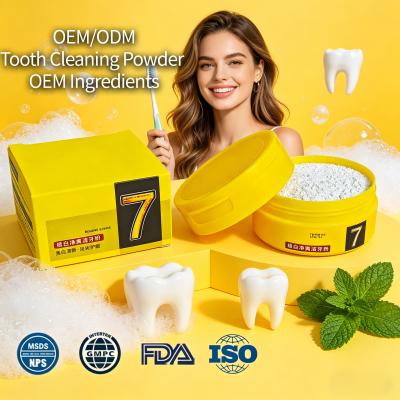 China Custom Mint Flavored Tooth Whitening Powder Removes Stains Cleanses the Mouth Whitens Teeth Home Use Tooth Powder for sale