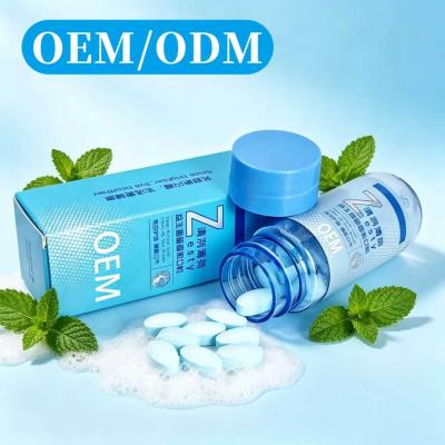 China Custom Tooth-cleaning pellets Mint Flavored Probiotic Mouthwash Granules Cleanse Breath Freshen the Mouth Portable Toothpaste Tablets for Outdoor Use for sale