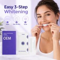 China Private Label Tooth Bright Whitening Sticker No Sensitive Non Peroxide Charcoal Effective Teeth Whitening Strips for Professional Dental Clinics for sale