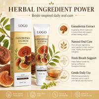 China Whitening Toothpaste with Herbal Ganoderma Lucidum OEM Private Label 100% Natural Whitening Organic Tooth White Mint Tooth Paste Breath Anti-bacterial Super Clean Teeth 120g for sale
